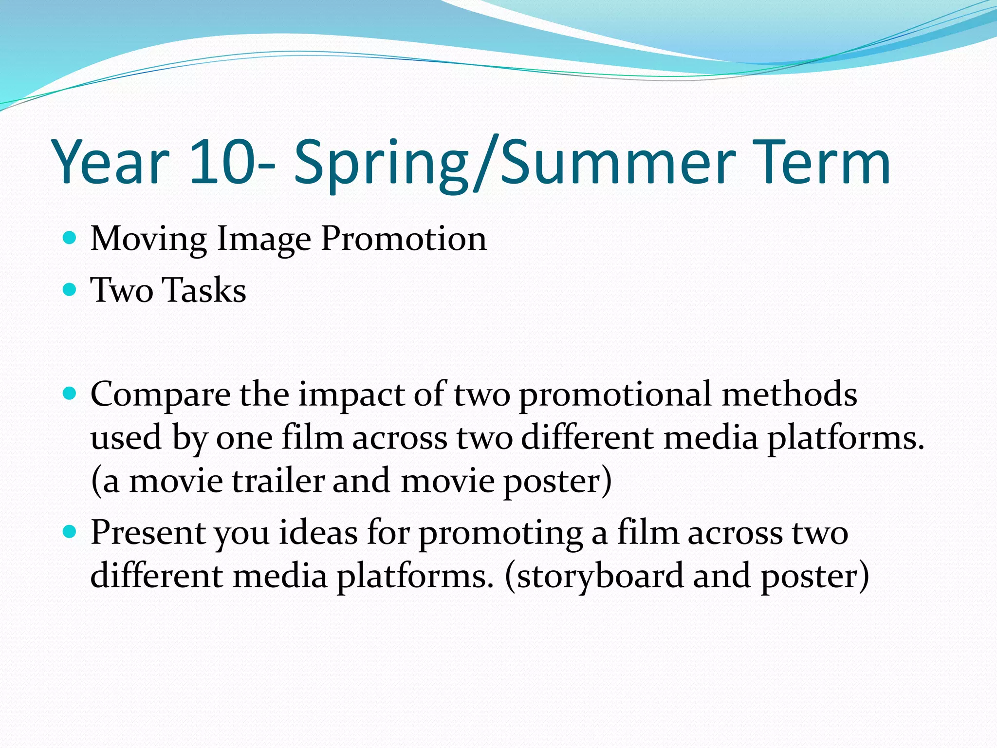 Introduction to GCSE Media (Year 10) | PPT