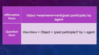 9th The Passive Past Simple Tense..pptx