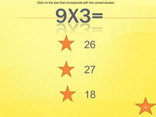 9 Times Table Drill | PPTX