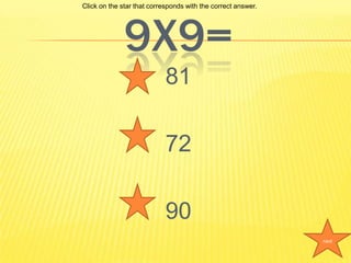 9 Times Table Drill | PPT