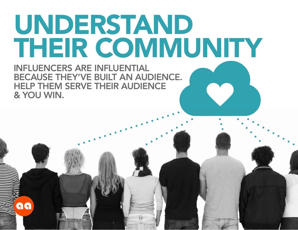 UNDERSTAND THEIR COMMUNITY INFLUENCERS ARE