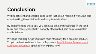 9 Tips to write efficient and scalable code.pdf