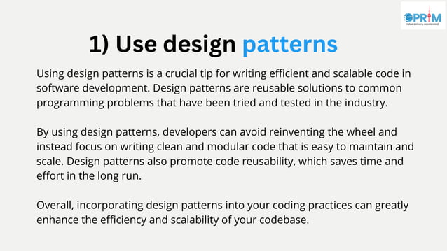 9 Tips To Write Efficient And Scalable Codepdf