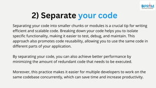 9 Tips to write efficient and scalable code.pdf