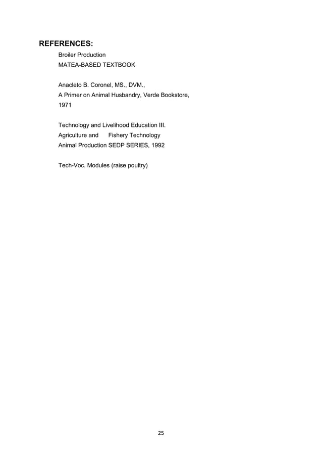 9 tle poultry production module 2_provide feeds | PDF | Agriculture | Industries