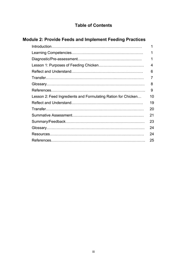 9 tle poultry production module 2_provide feeds | PDF | Agriculture ...