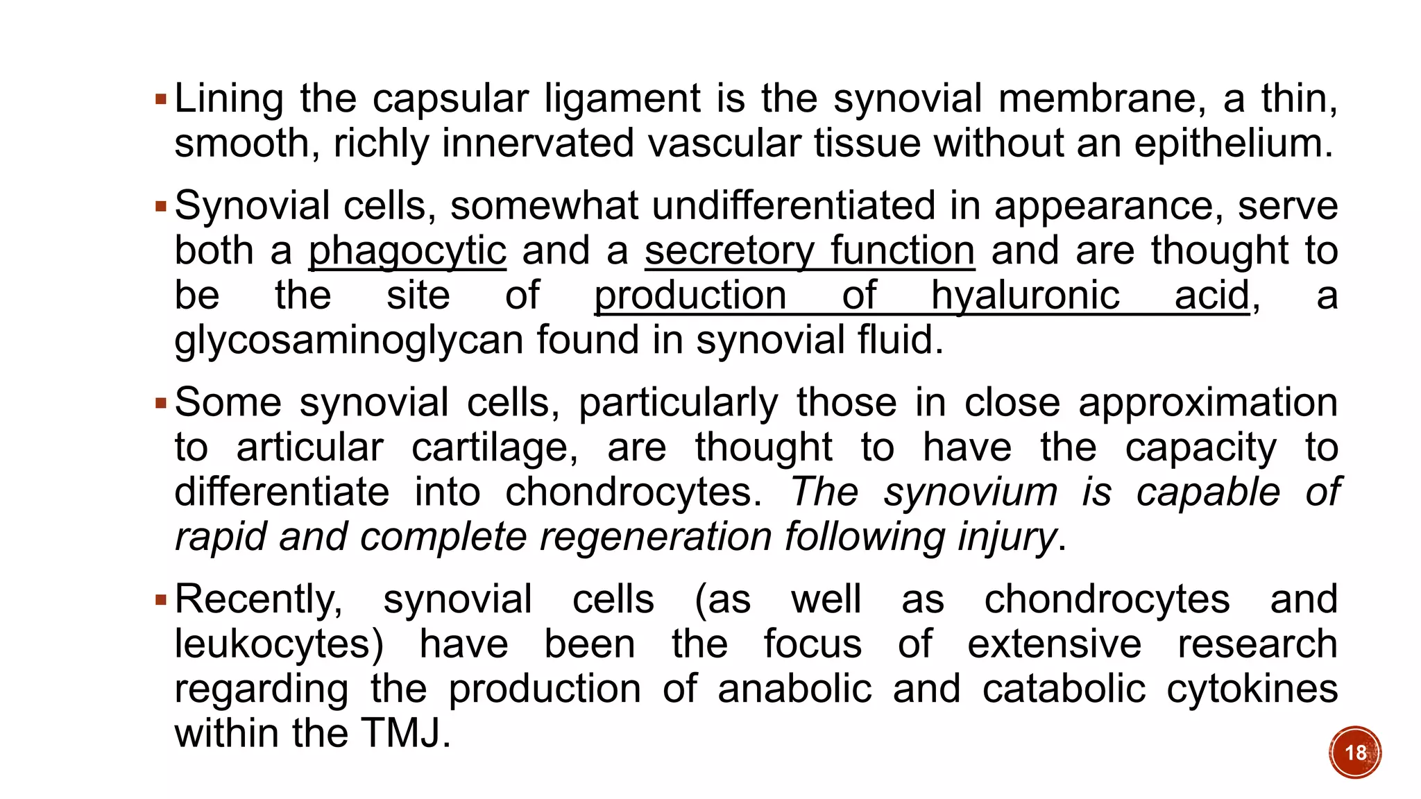 Lecture 9 TMJ anatomy examination | PPTX