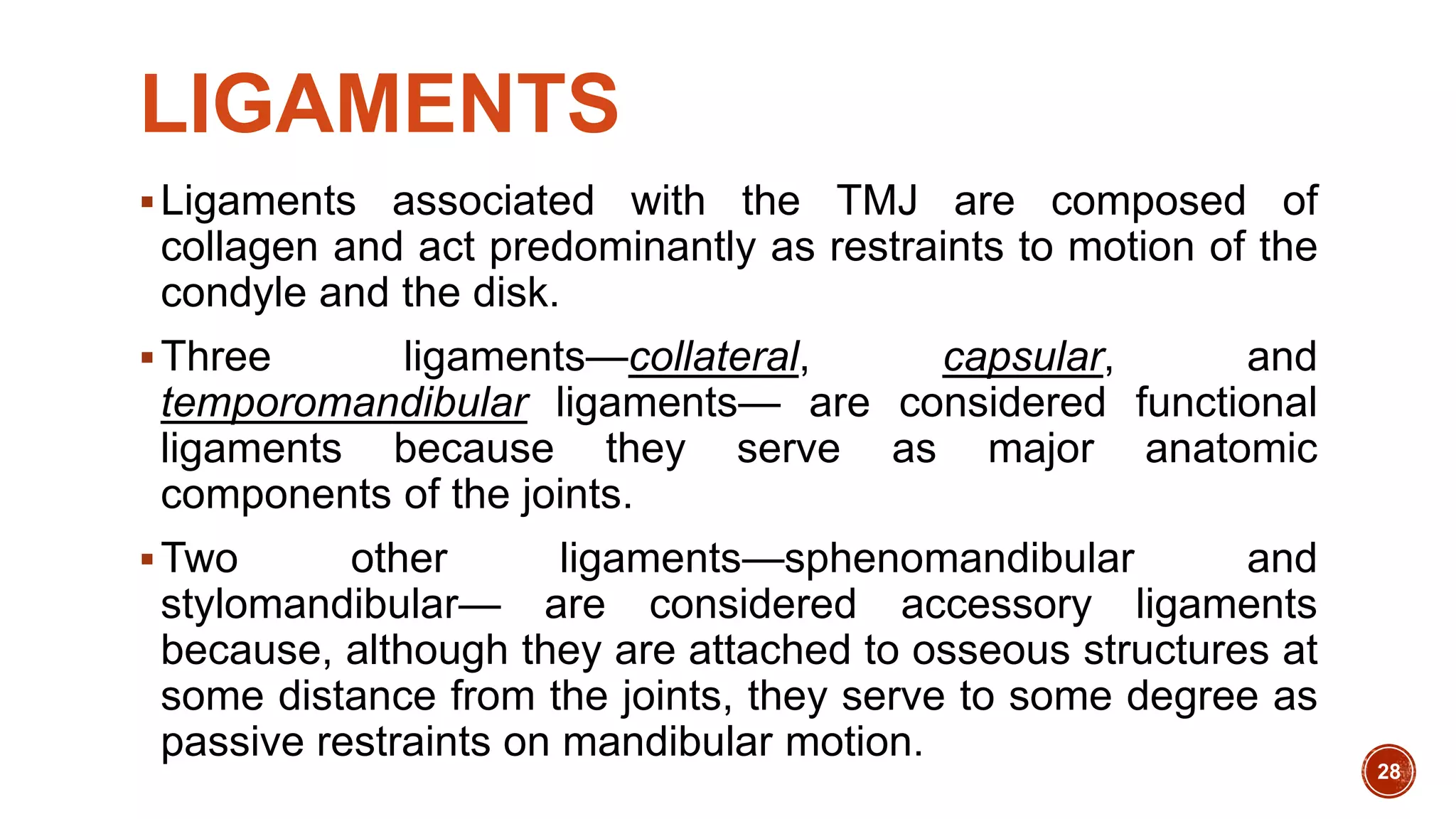 Lecture 9 TMJ anatomy examination | PPTX