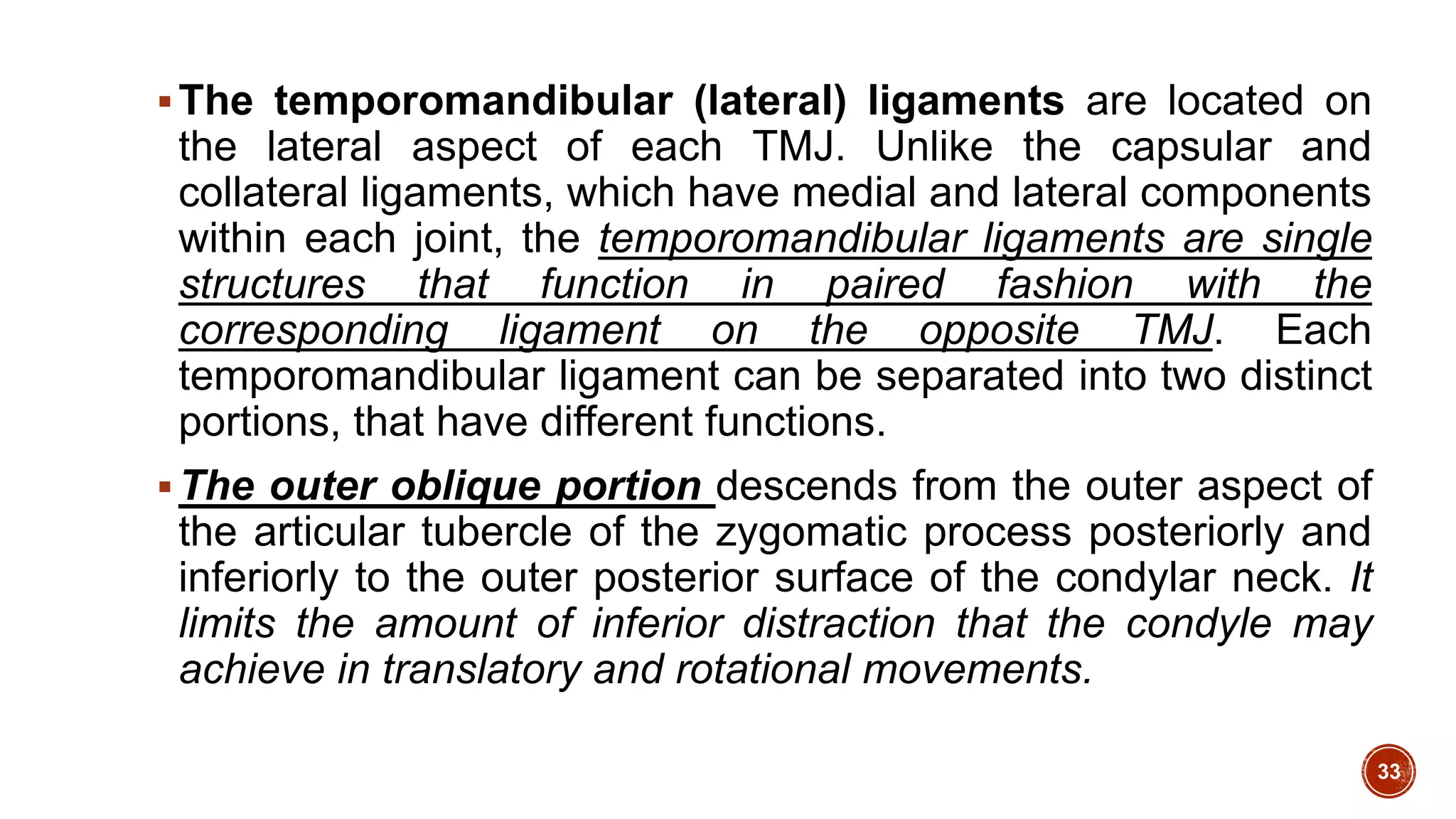 Lecture 9 TMJ anatomy examination | PPTX