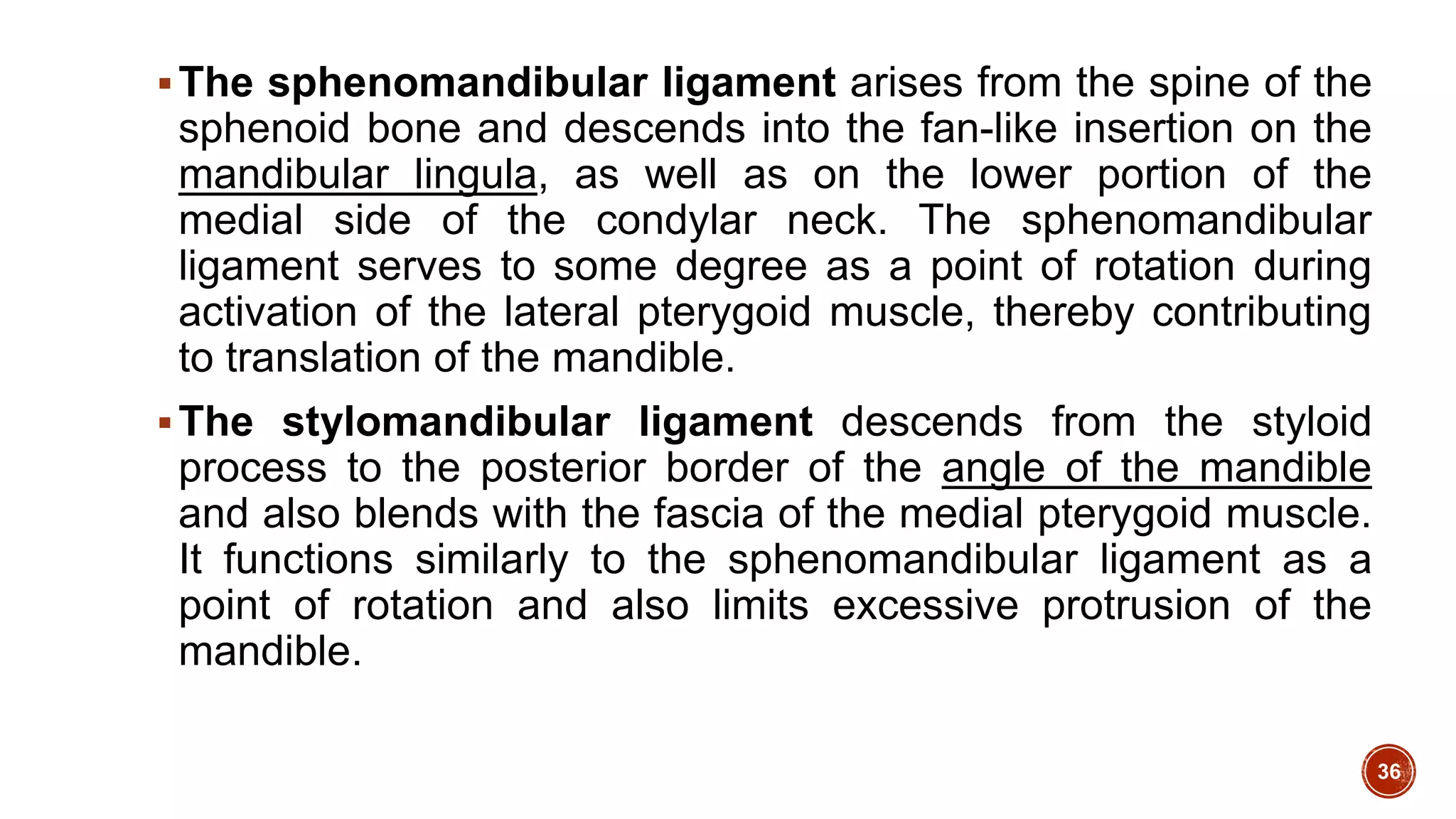 Lecture 9 TMJ anatomy examination | PPTX