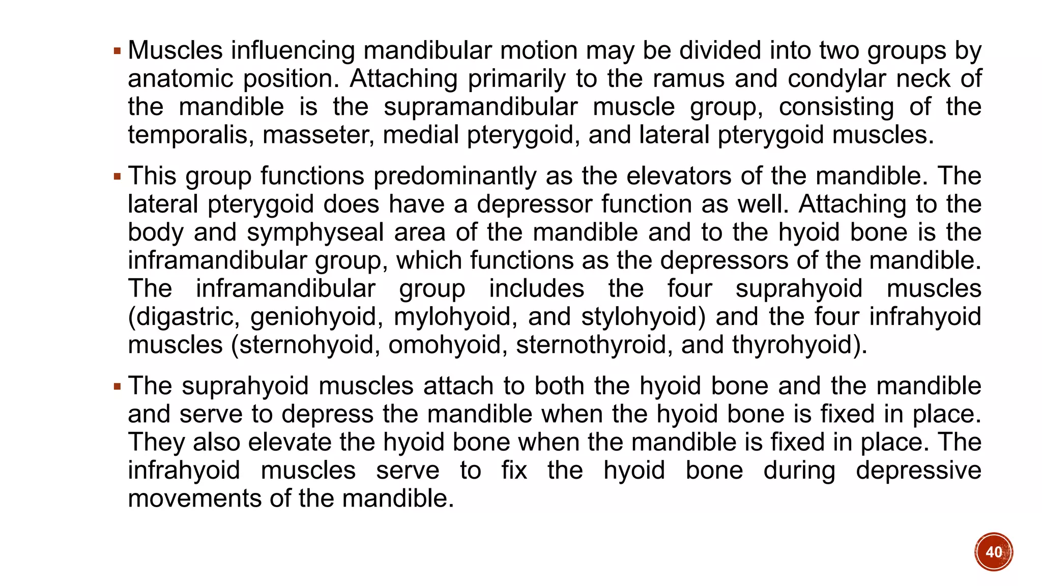 Lecture 9 TMJ anatomy examination | PPTX