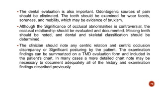 Lecture 9 TMJ anatomy examination | PPTX