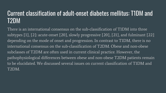 Noval_classification_o fnewly diagnosed DM | PPT