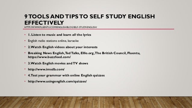 9 tools and tips to self study english