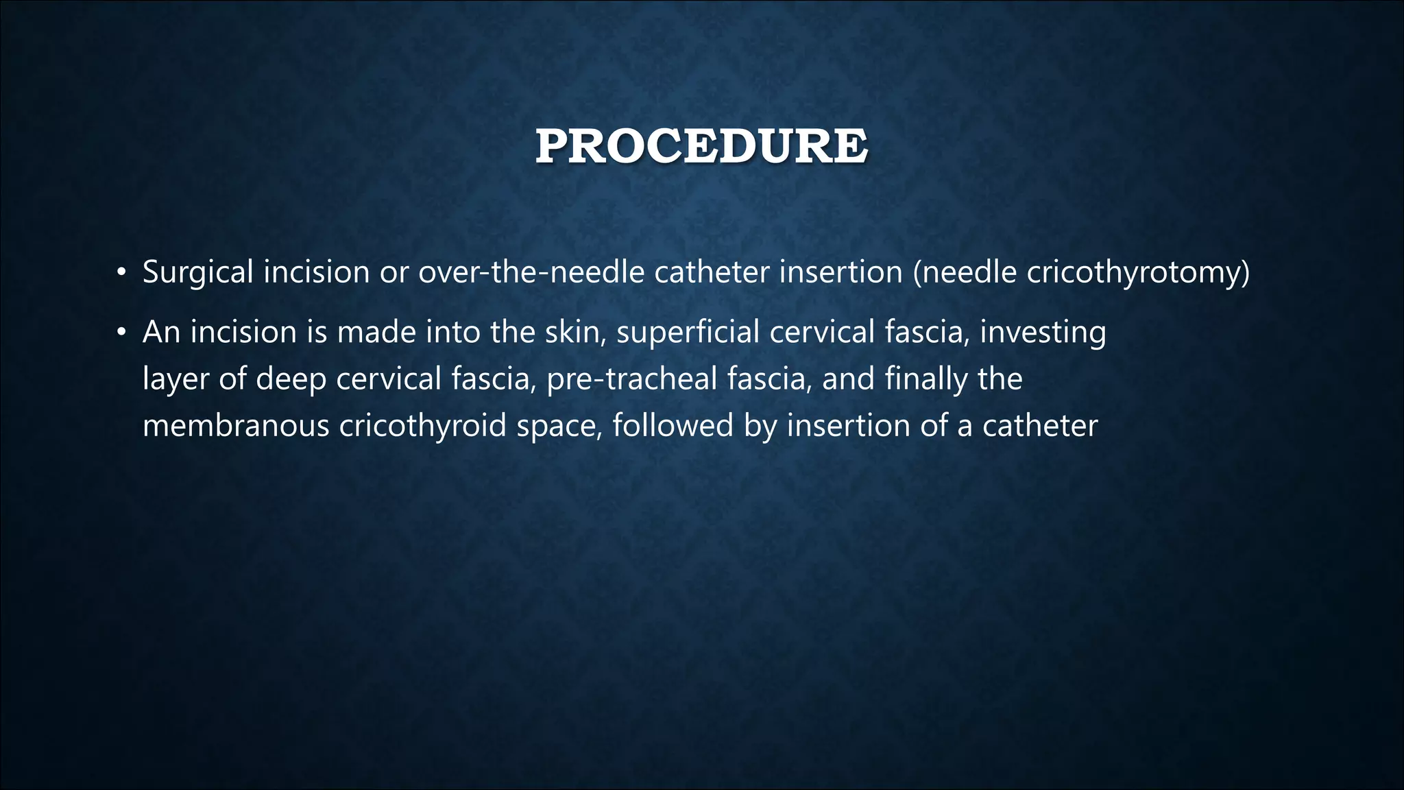Cricothyrotomy | PDF