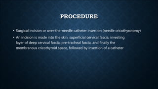 Cricothyrotomy | PDF