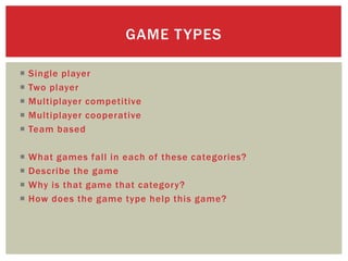 Video Game Genres | PPT
