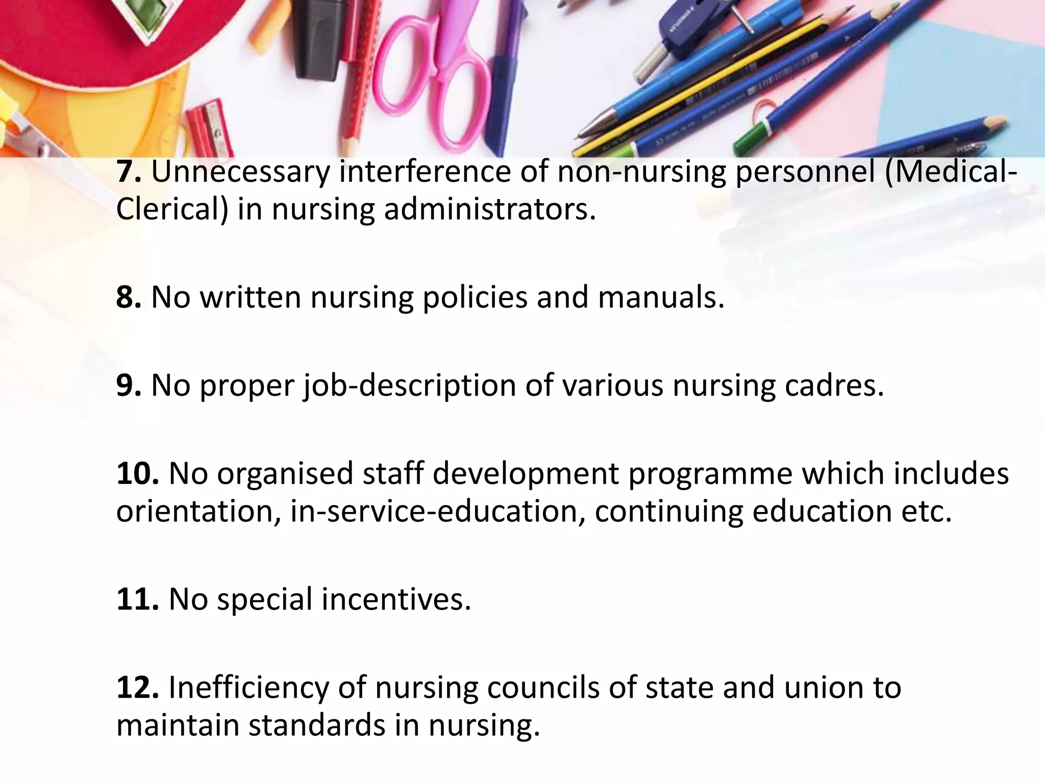 Trends & issues of nursing Administration ppt | PPTX