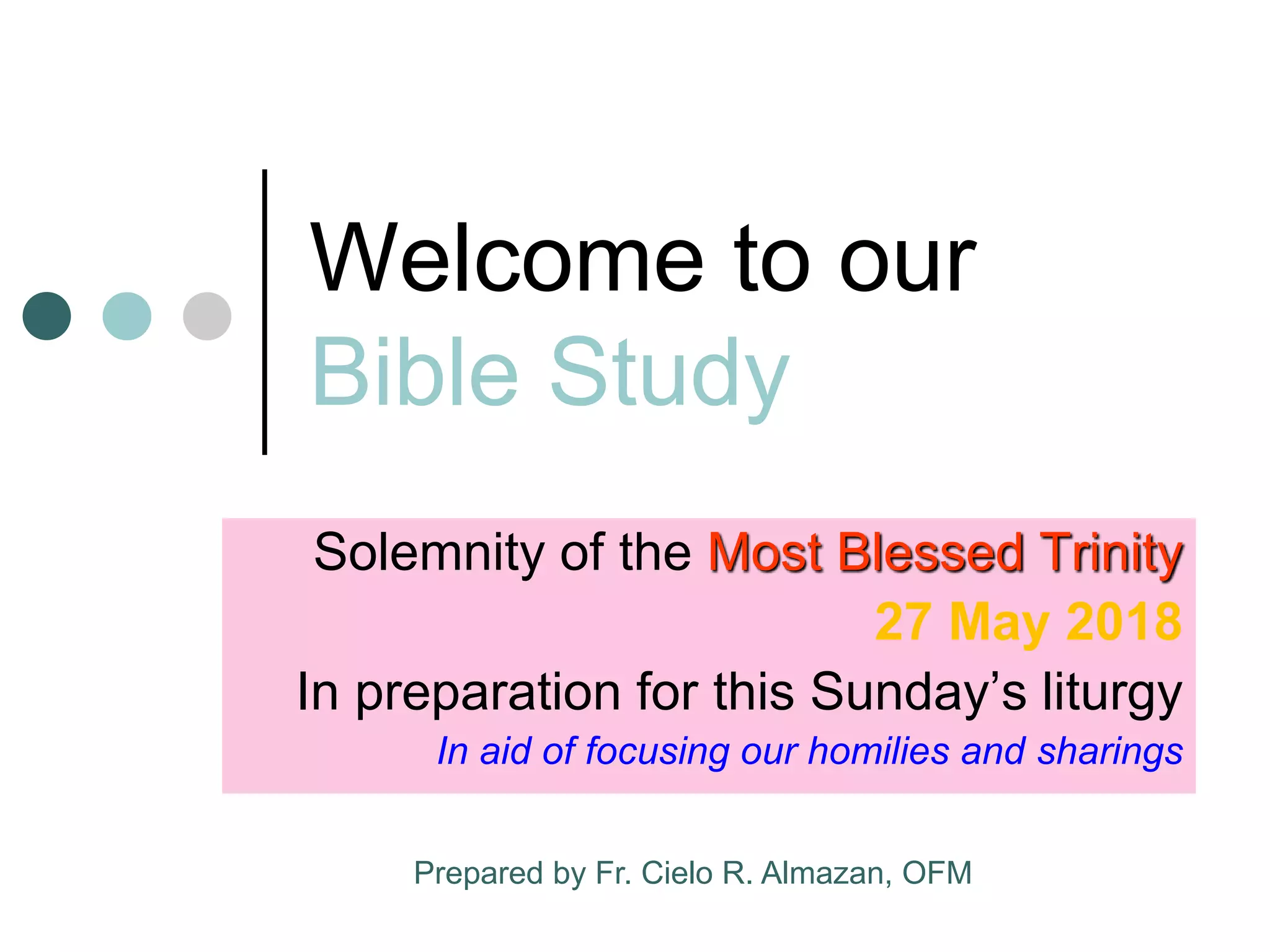 TRINITY SUNDAY B | PPT