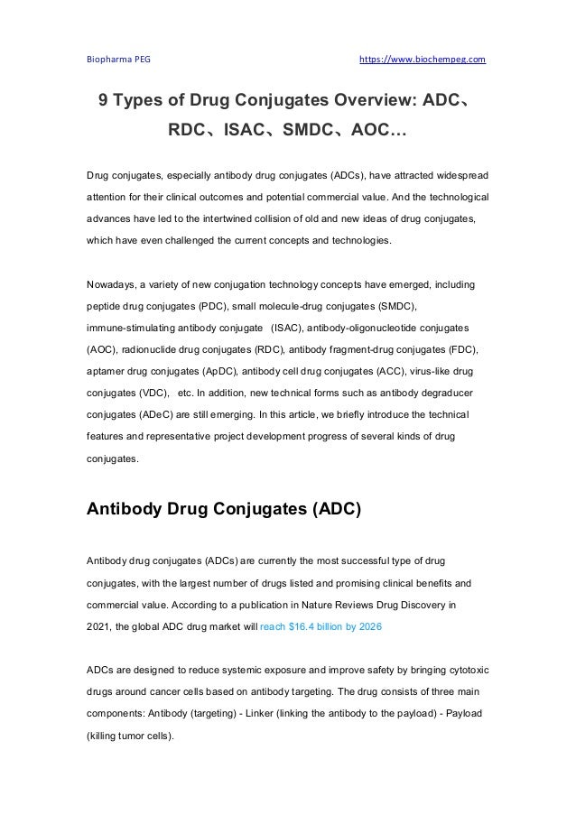 9 Types of Drug Conjugates Overview ADC、RDC、ISAC、SMDC、AOC.pdf