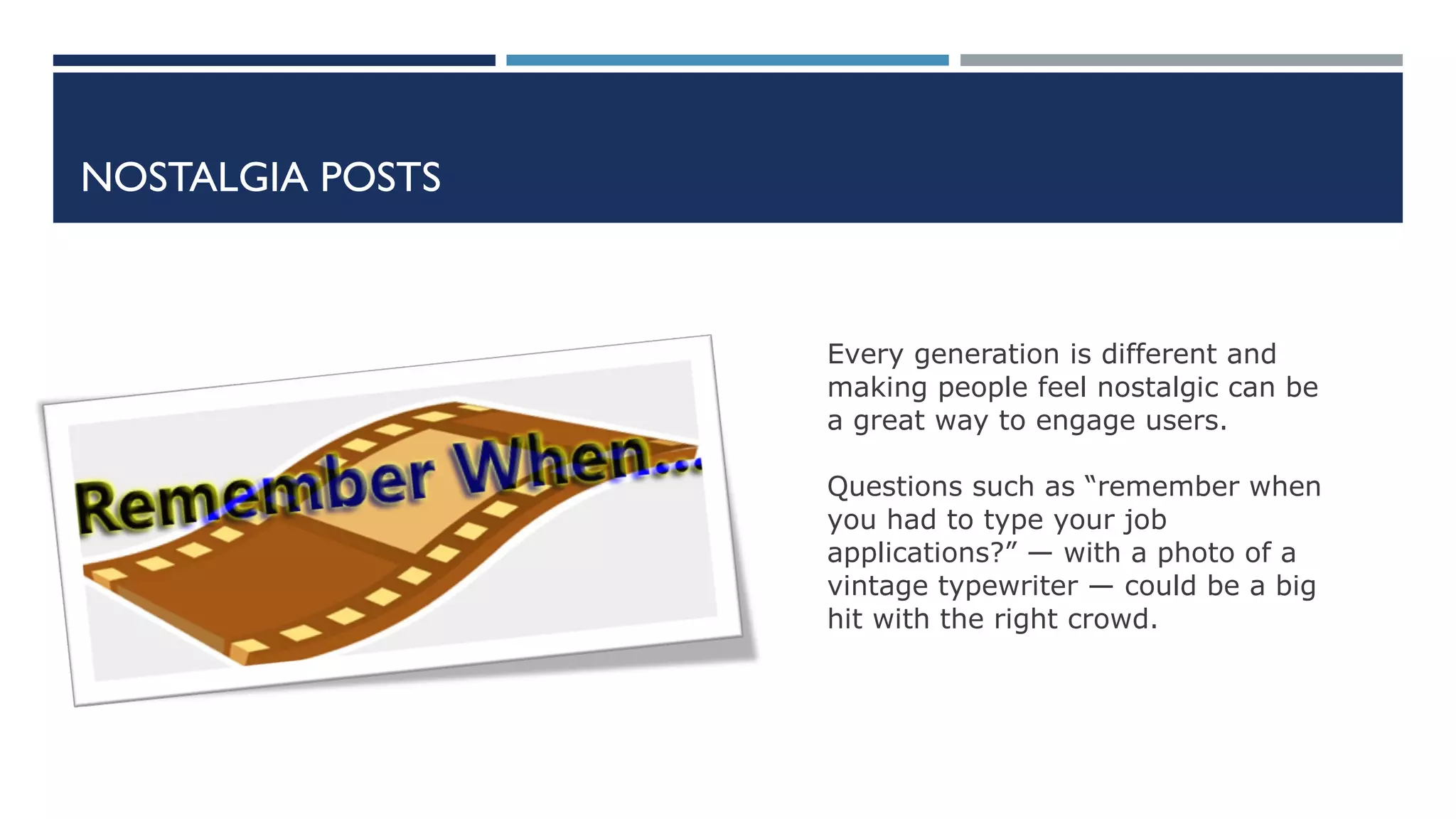 Nine Types of Facebook Posts | PPT