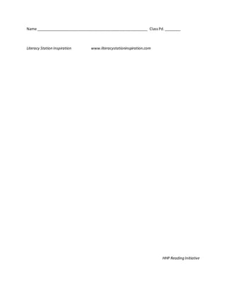 "Mark My Words" Paraphrasing Activity | DOCX