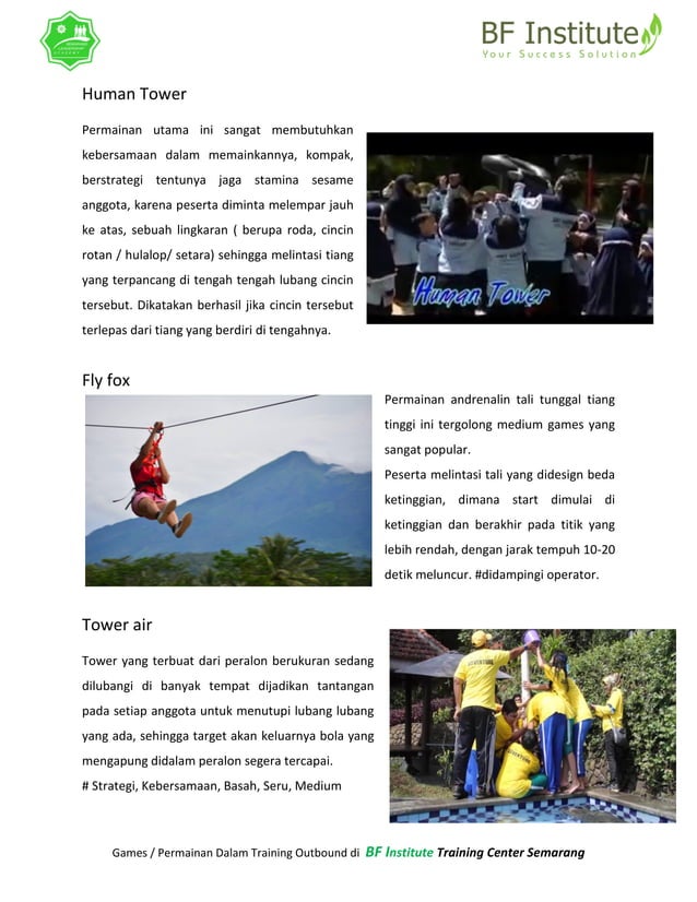 Games outbound training www.trainingsemarang.com, contoh games outbound ...