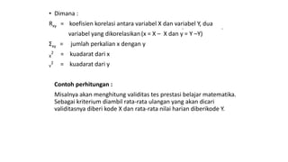 Uji Instrumen Data Uji Validitas dan Uji Reliabilitas.pptx