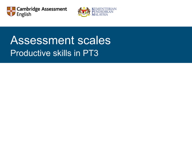 Assessing productive skills | PPT