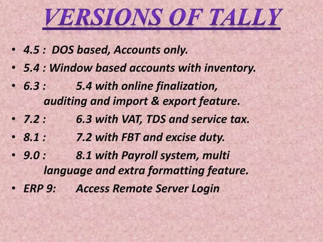 Tally project | PPTX
