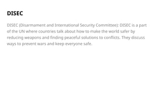 Model(MUN) model United Nations education presentation | PPTX