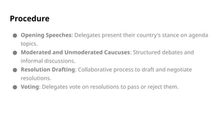 Model(MUN) model United Nations education presentation | PPTX