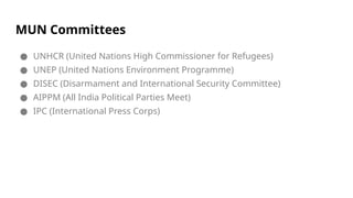 Model(MUN) model United Nations education presentation | PPTX