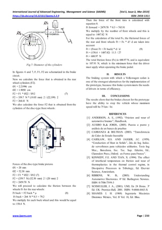 Validation of Hydraulic brakes for Electric Vehicles | PDF