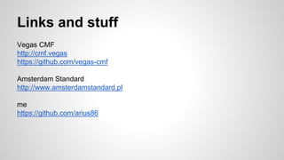 Phalcon & Vegas CMF | PPTX