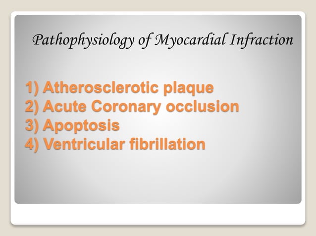 Myocardial infraction presentation | PPTX
