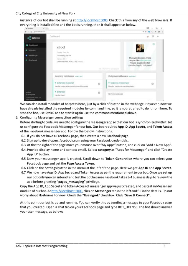 Ct bot tutorial | PDF