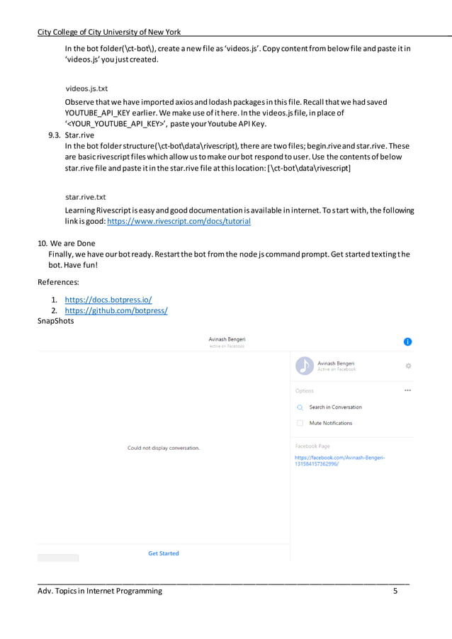 Ct bot tutorial | PDF