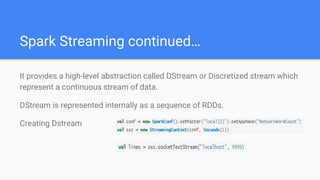 Apache Spark Overview | PPT