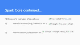 Apache Spark Overview | PPT