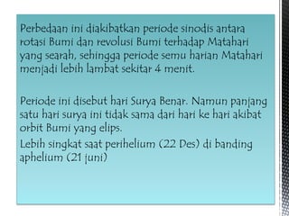 Astronomi waktu dan kalender | PPTX