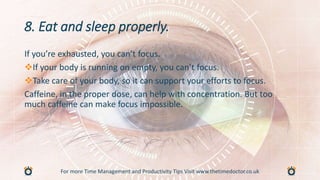 9 ways to develop laser like focus | PPTX