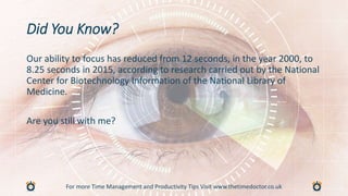 9 ways to develop laser like focus | PPTX