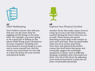 9 Ways to Relieve Workplace Stress | PPT