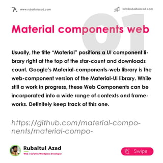 9 web components ui libraries you should know in 2020 | PDF