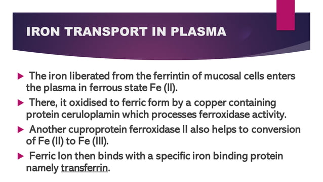 Iron storage and_transport | PDF | Blood Disorders | Diseases and ...