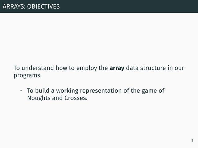 Programming in Java: Arrays | PPT