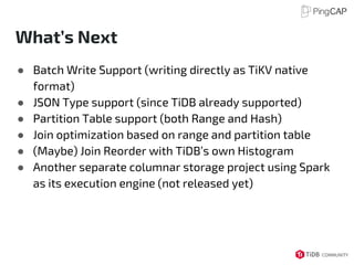 When Apache Spark Meets TiDB with Xiaoyu Ma | PPT