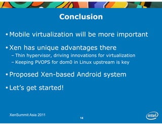 Mobile Virtualization using the Xen Technologies | PPT