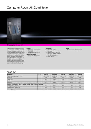 Crac precision climate_control_units_for_data_centres | PDF